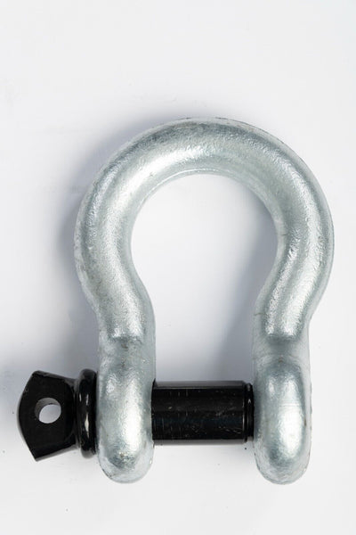 4x 7/8" Bow Shackle D-Ring Zinc Plated w Black 1" Clevis Screw Pin 140 ...