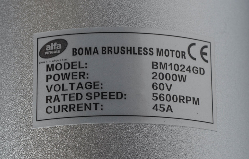 2000W 60V BLDC Brushless electric motor BOMA+Controller+Pedal Throttle ...