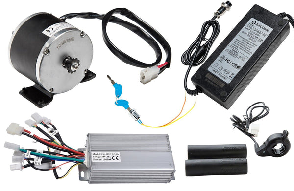 Electric Scooter GoKart Motor Kit Currie 48V 900W Base Controller Peda ...