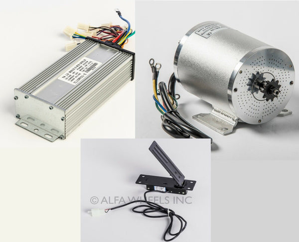 Electric Brushless GoKart motor BOMA Style 2000W 48V BLDC+Controller+F ...
