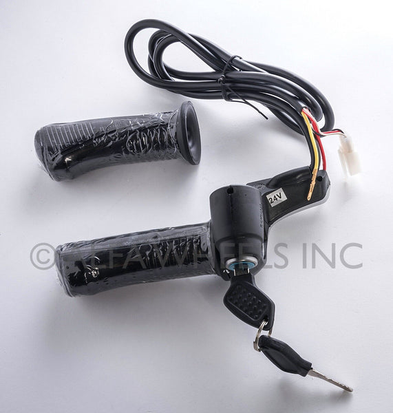 36V Universal Electric Scooter Bike Throttle w Indicator & Lock switch ...