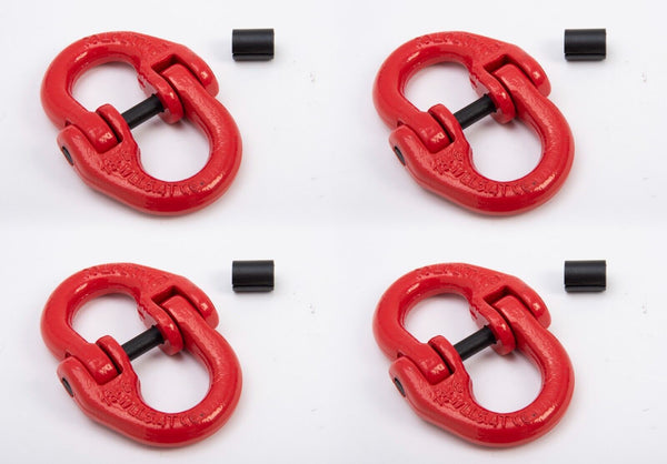 4x Chain Coupling Link 1/2" G80 grade 80 Hammer Lock Connector 7100lb ...