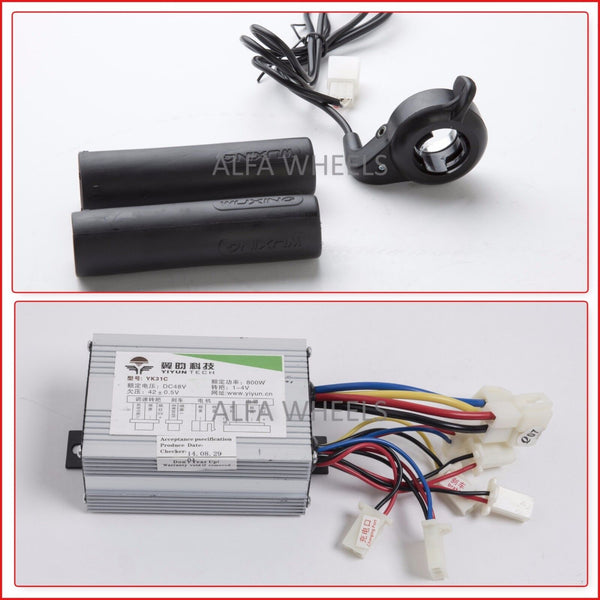 800 Watt 48 V kit Speed Controller & Thumb Throttle scooter ebike elec ...