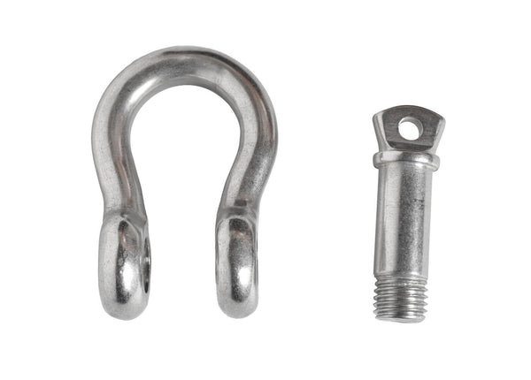 10-Ten 1/2" Marine Bow Shackle Clevis Ring 304 Stainless Steel Sailboa ...