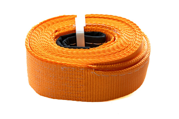 2x Pack 2" 14000lbs Tow Strap 20 ft winch sling 2in 20ft vehicle recov ...